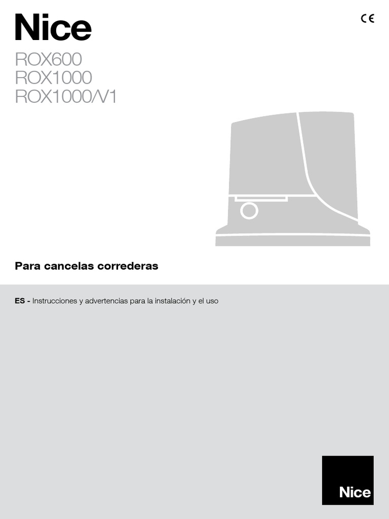 Instalación y uso de motores ROX | PDF | Automatización