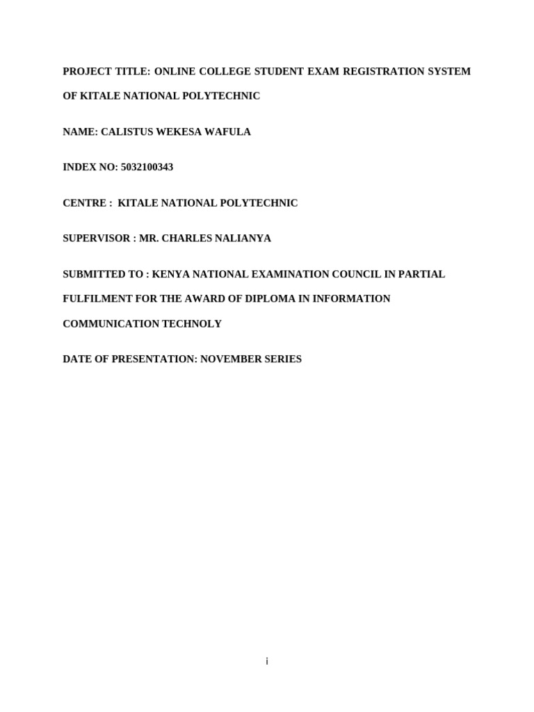 Calistus Wekesa Wafula Research | PDF | Usability | Databases