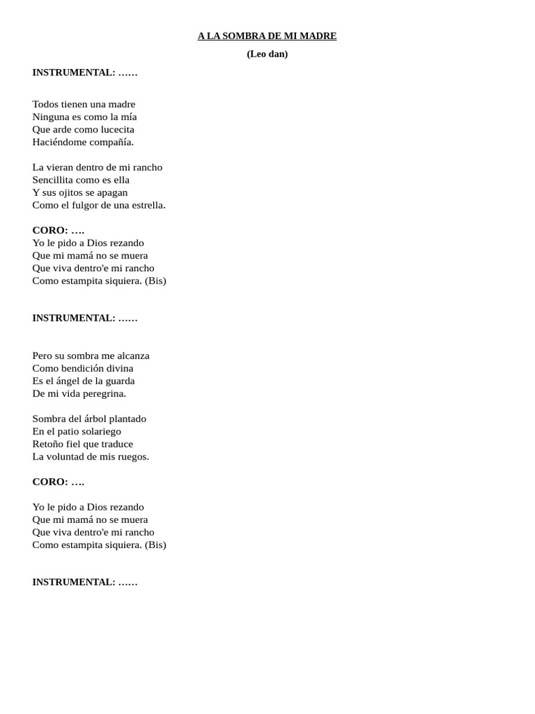 Homenaje a la Madre Querida | PDF