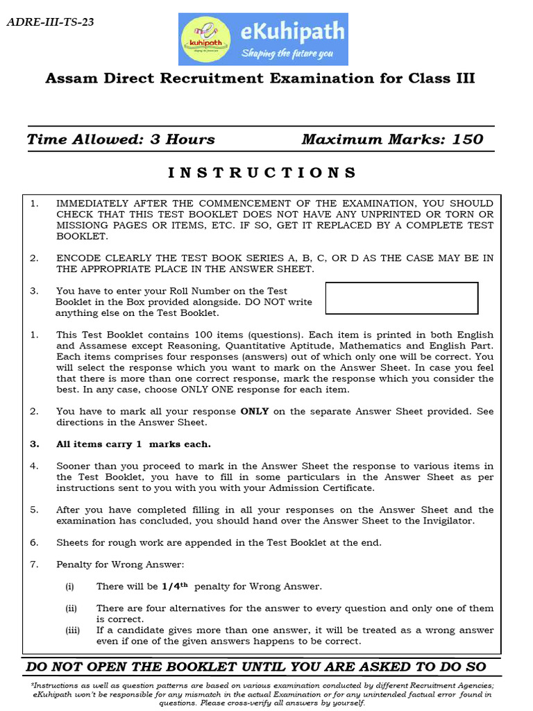 ADRE 2.0 Mock Test 23 (NEW 2024) Mock Paper | PDF | Climate Change ...