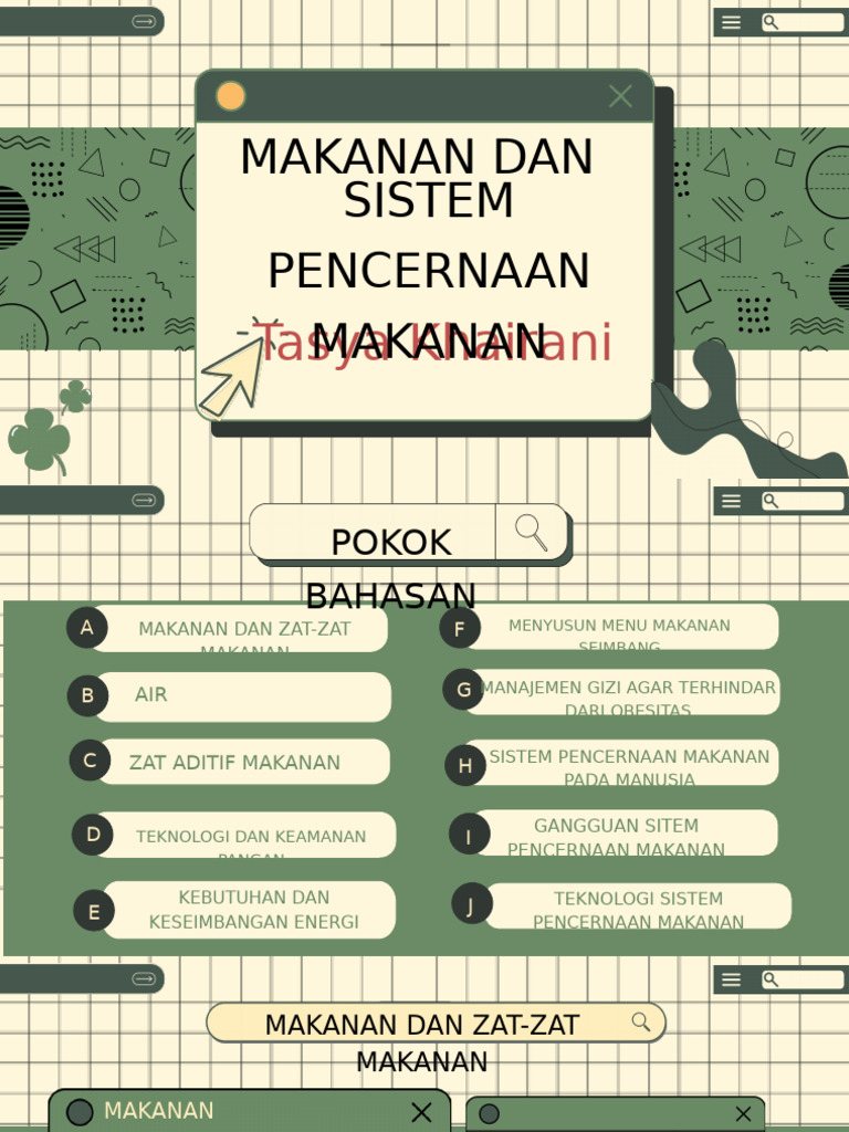 Zat-Zat Makanan | PDF