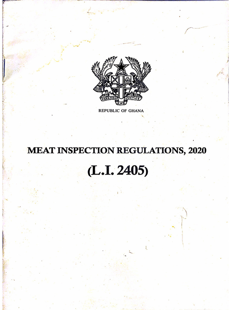 Meat Inspection Regulation 2020 | PDF
