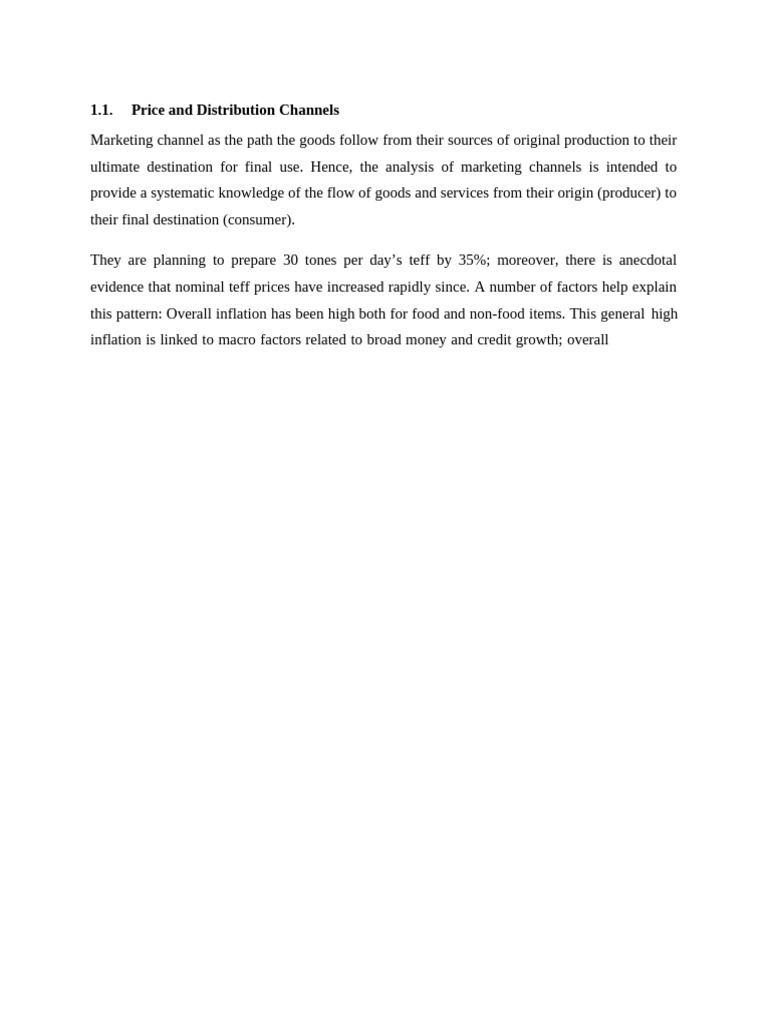 Price and Distribution Channels | PDF | Prices | Inflation