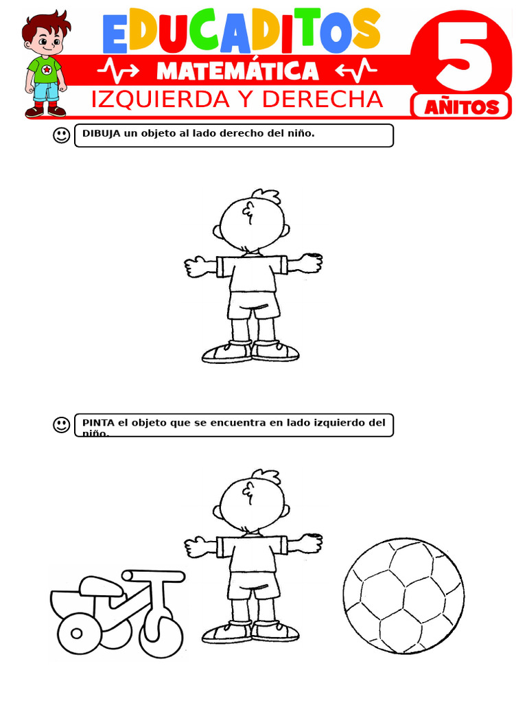 Actividades de Izquierda y Derecha para Niños | PDF