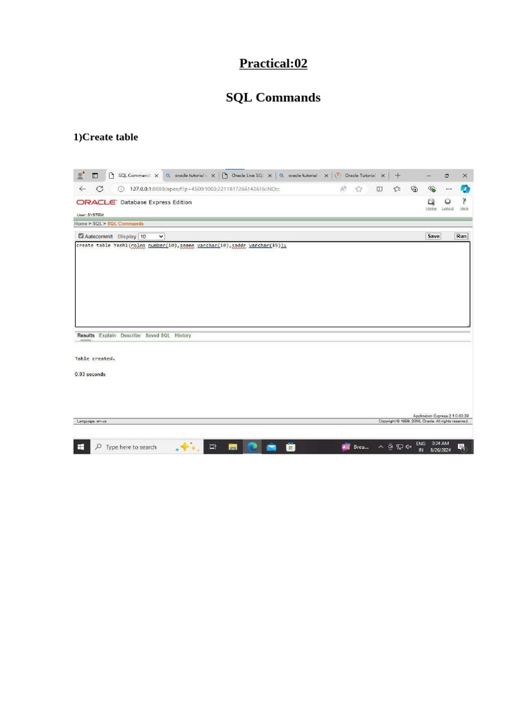 DB Practical 1 | PDF