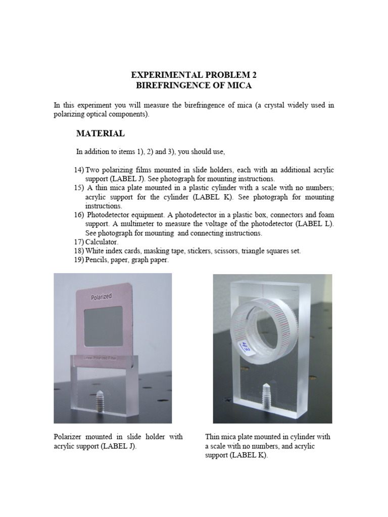 IPhO 2009 Q5 | PDF | Polarization (Waves) | Waves