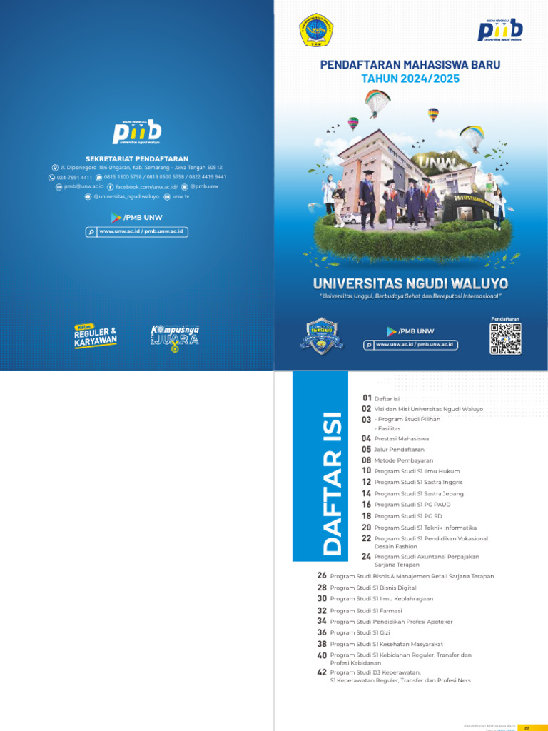 Booklet PMB Unw 2024-2025 | PDF