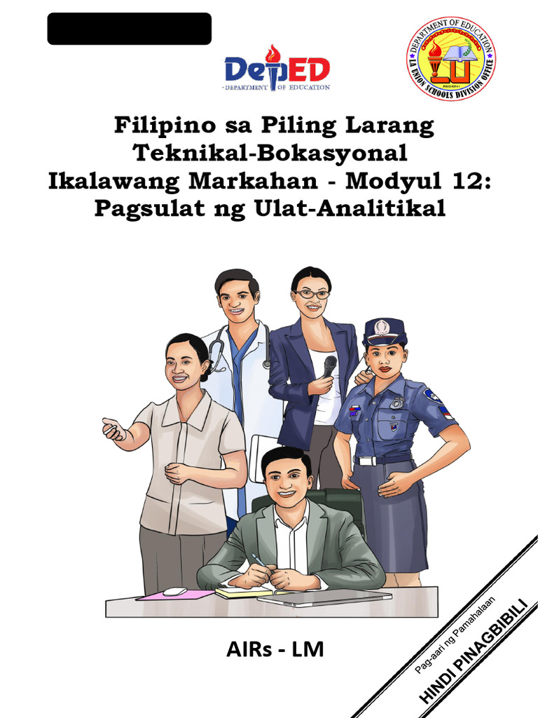 Piling-Larang TekBok-12 Q2 Modyul1 | PDF