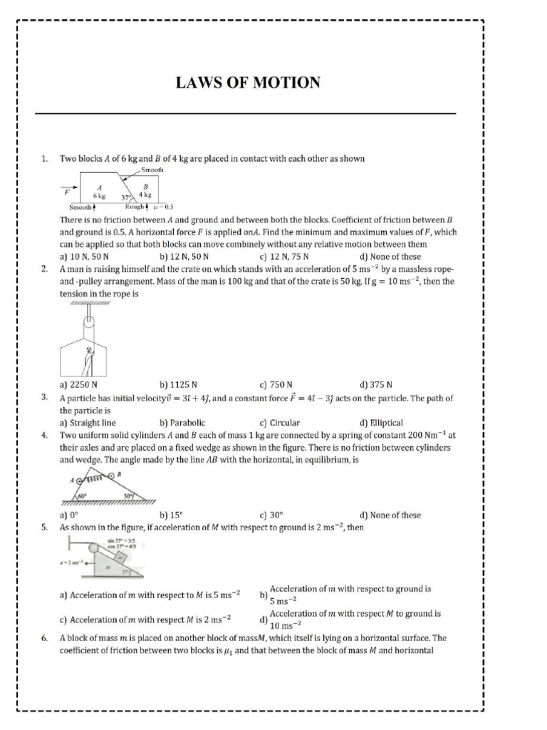 Laws of Motion | PDF