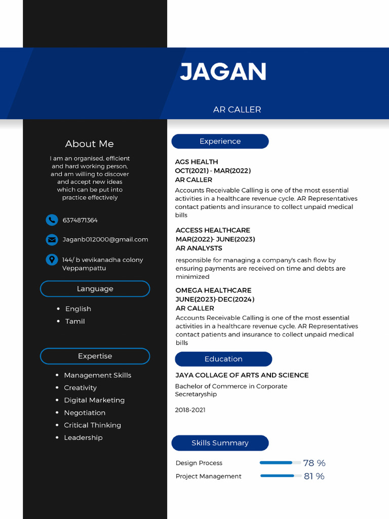 Jagan Resume | PDF