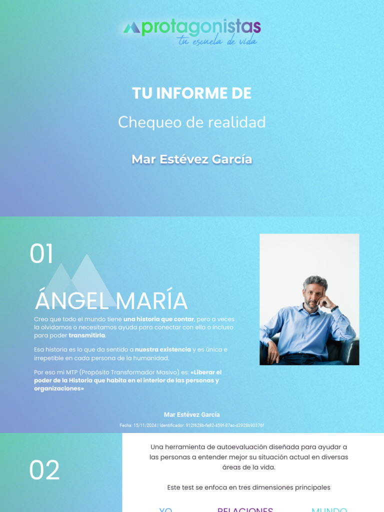 Chequeoidentidad Protagonistas Angelma | PDF | Mente | Sicología