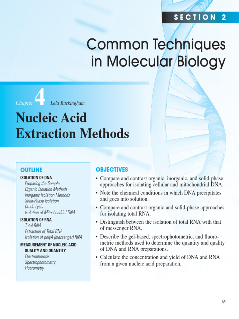 Molecular Diagnostics UNIT - 1 | PDF | Lysis | Rna