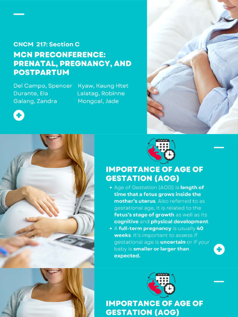 Section C 3.1 - Precon Report (Sep 10, 2024) | PDF | Childbirth | Postpartum Period