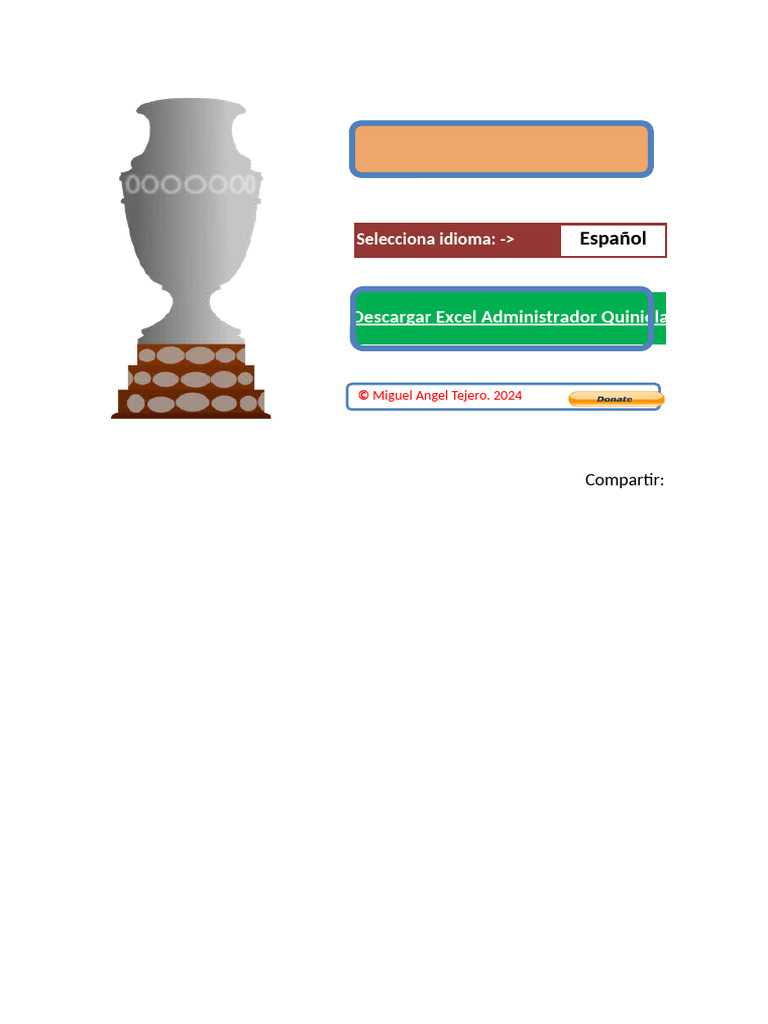 Quiniela Copa América 2024 Excel | PDF | Lionel Messi | Microsoft Excel