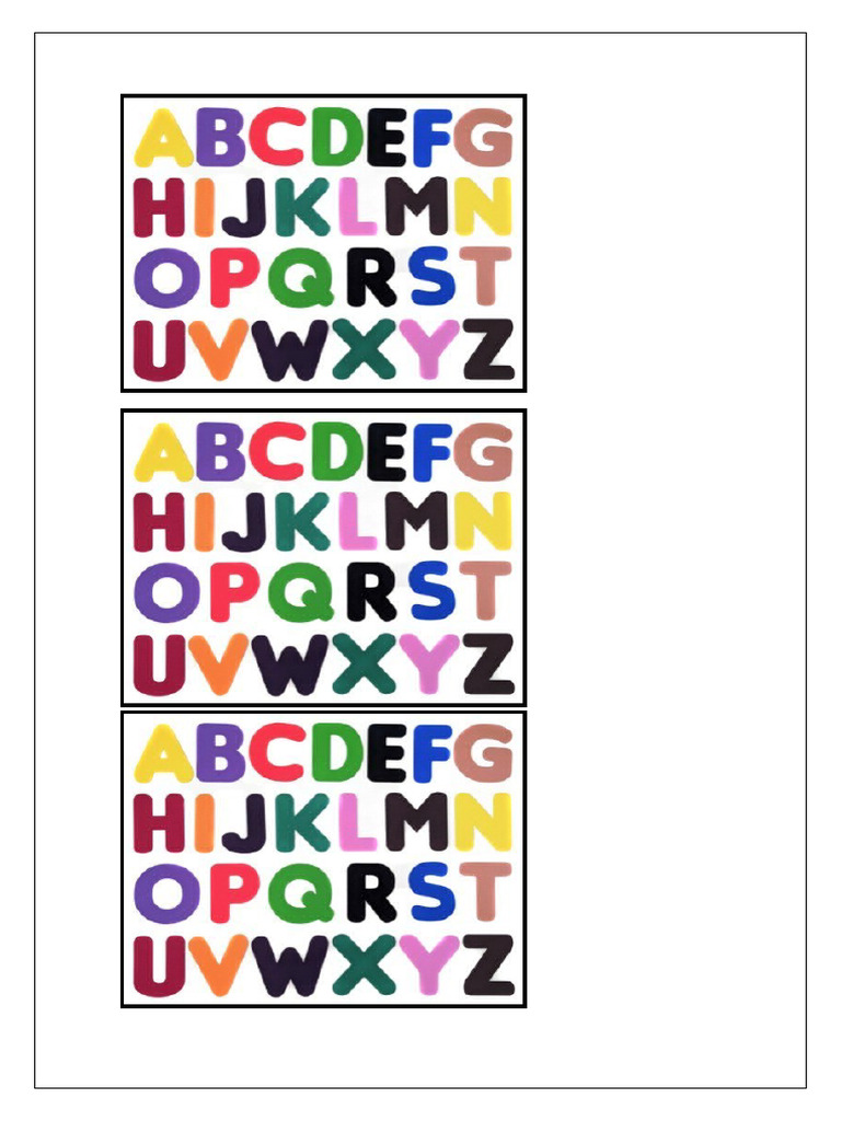 Bingo Das Letras Do Alfabeto | PDF