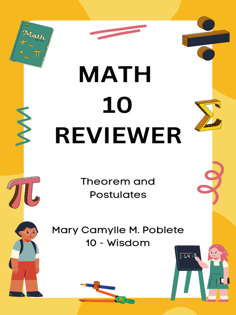 Yellow Illustration Math Blank Paper A4 Document | PDF