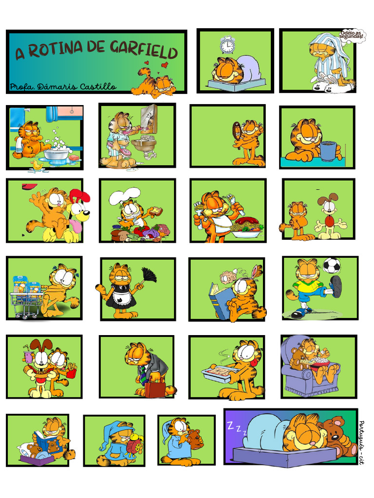 Rotina de Garfield: Ode às Segundas | PDF