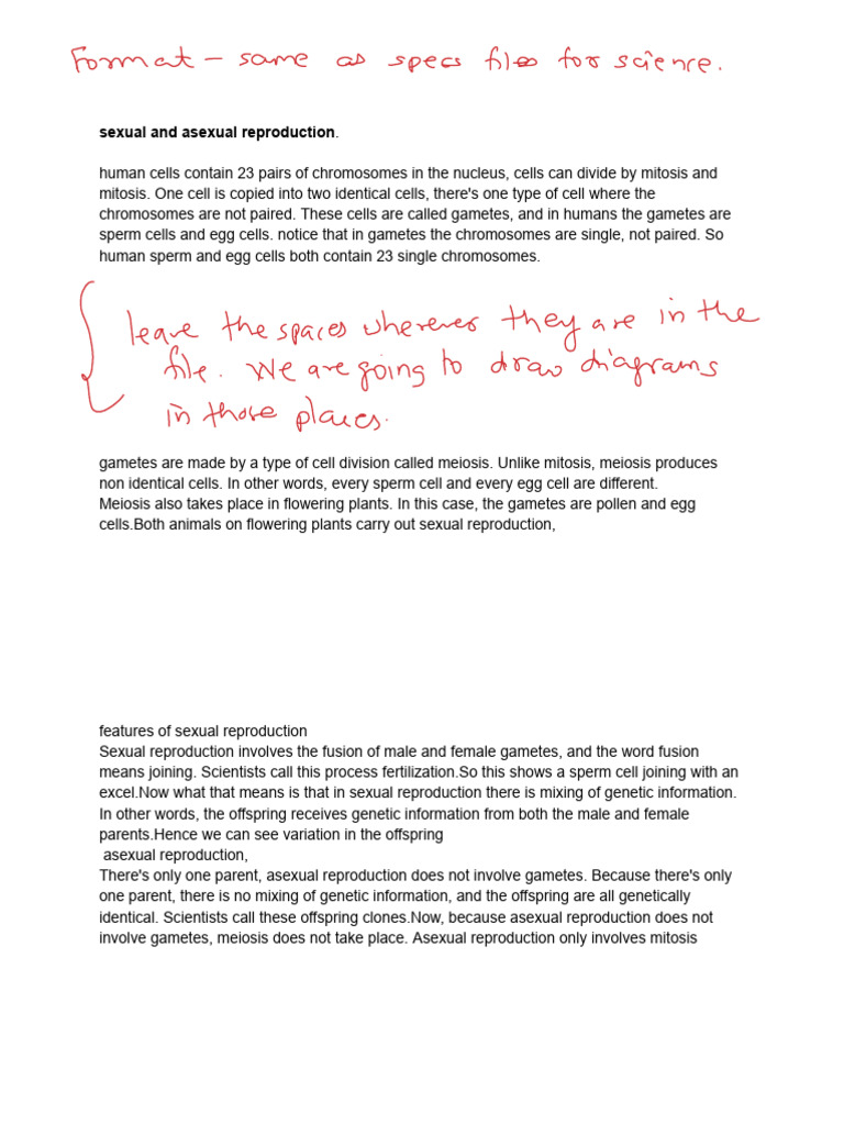 GCSE Bio - Genes | PDF | Sexual Reproduction | Reproduction