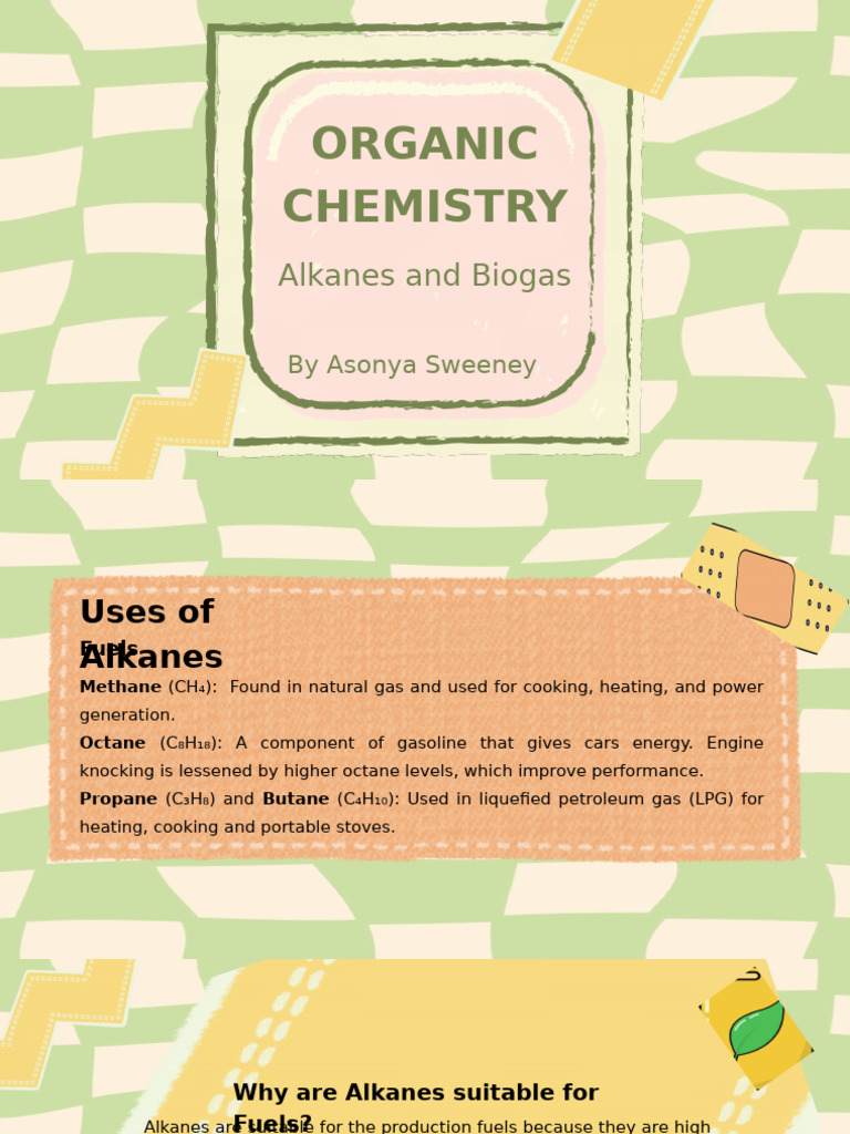 Alkanes and Biogas: Fuel and Uses | PDF | Alkane | Biogas