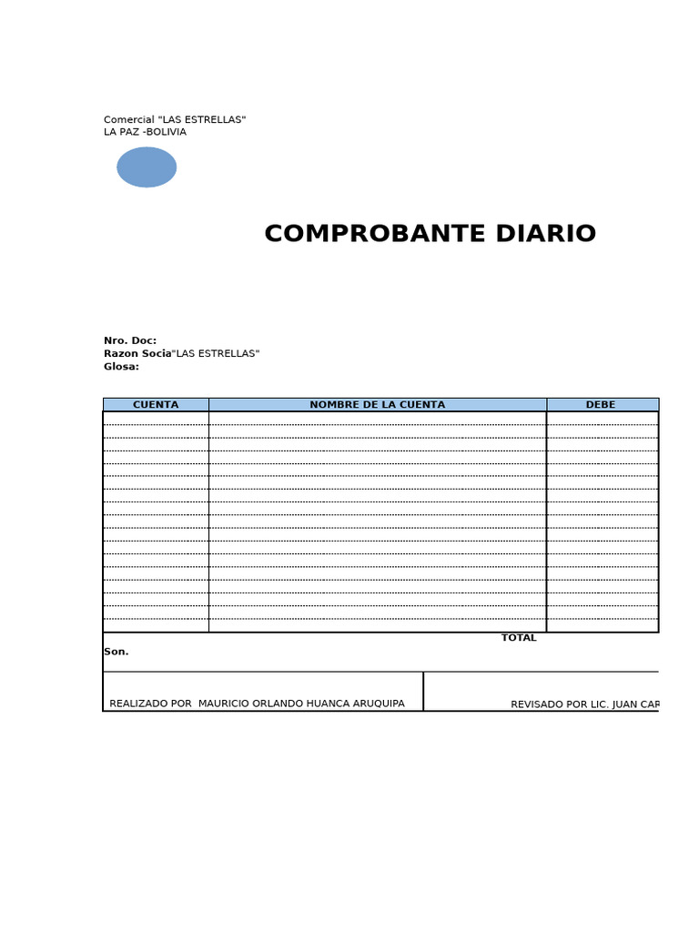 COMPROBANTE DIARIO BURO | PDF