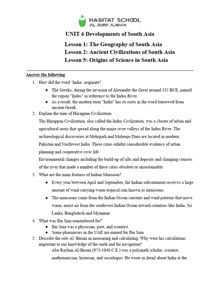 South Asia: Geography and Civilizations | PDF | South Asia | Earth Sciences