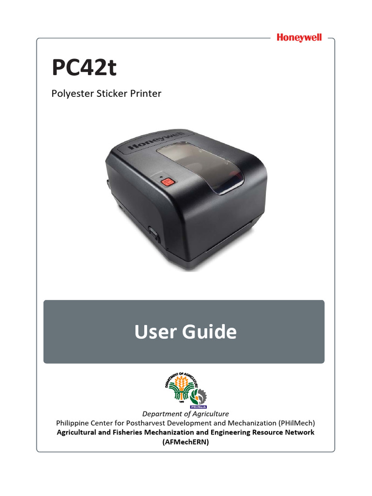 PC42t Printer User Guide and Setup | PDF | Installation (Computer Programs) | Printer (Computing)
