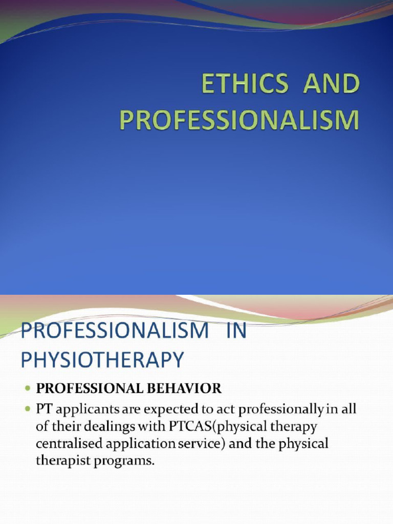 Ethics and Professionalism | PDF