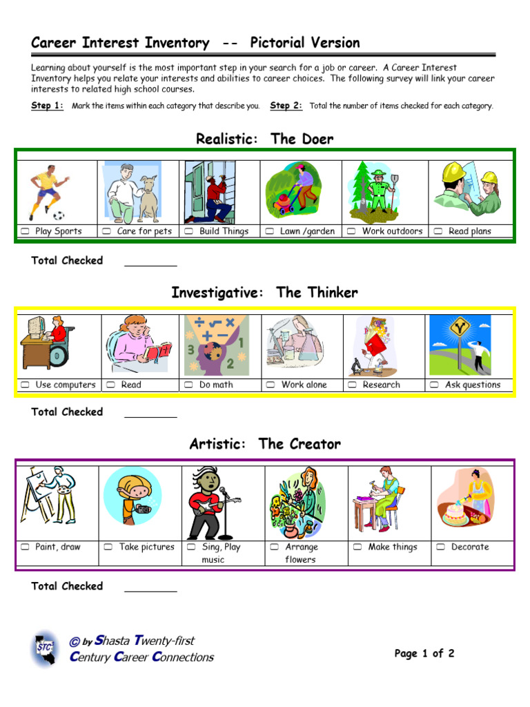 Career Interest Inventory Guide | PDF