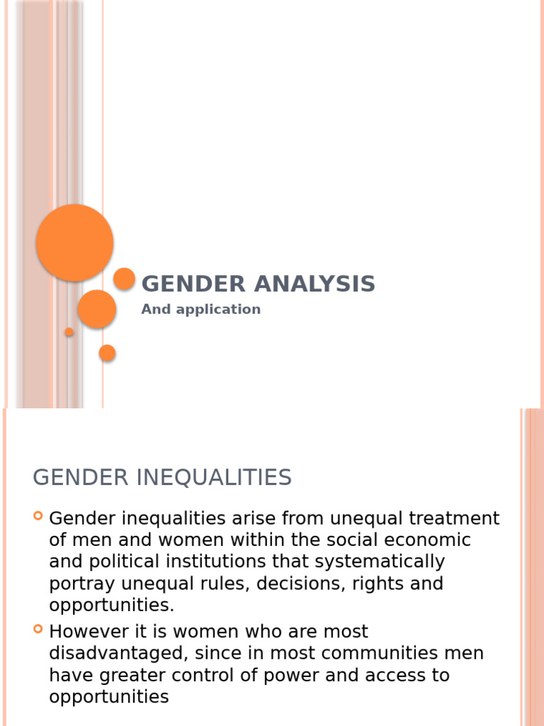 Gender Analysis. Jane | PDF | Gender Studies | Gender