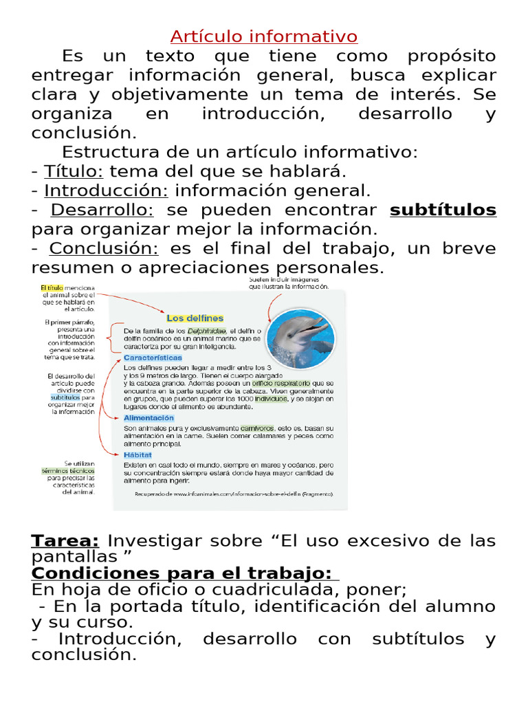 Artículo Informativo | PDF