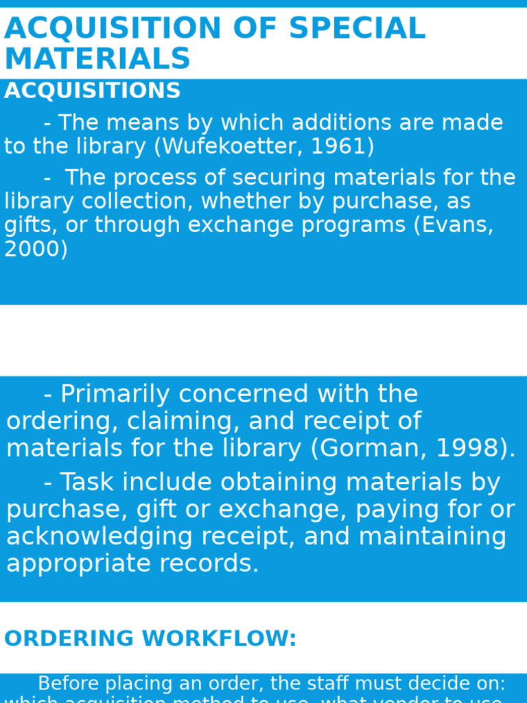 Special Materials Acquisition Guide | PDF | Receipt