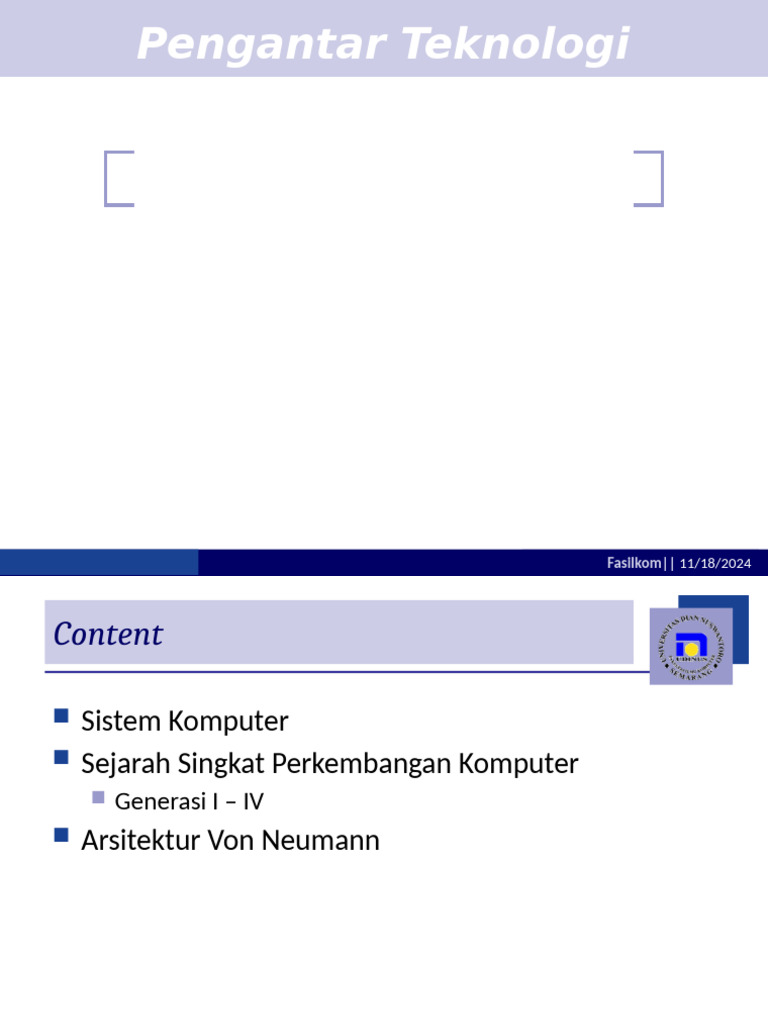 Week 2 - Konsep Sistem Komputer | PDF