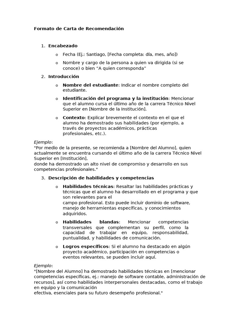 Formato Carta Recomendación Sara | PDF | Software