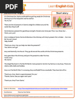 Santa's Little Helper Story for Kids | PDF