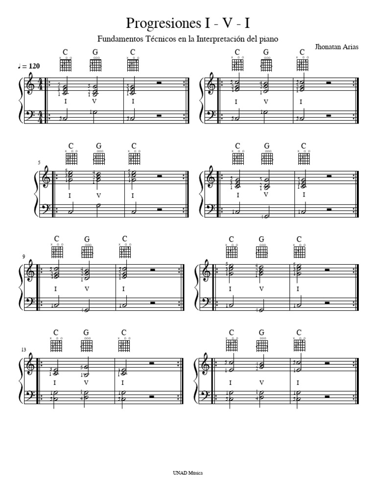 Anexo 1 - Progresiones I-V-I | PDF