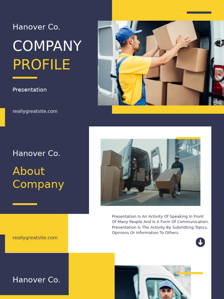 Dark Blue Modern Company Profile Presentation | PDF