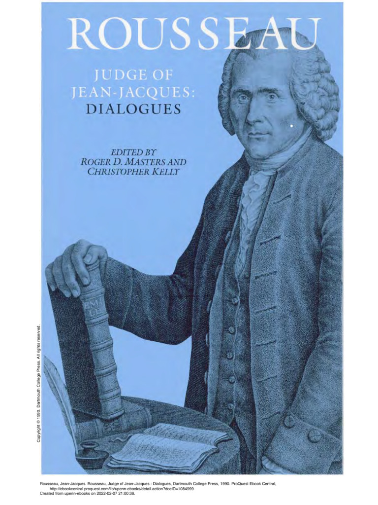 Rousseau Rousseau Judge of Jean Jacques | PDF | Jean Jacques Rousseau ...