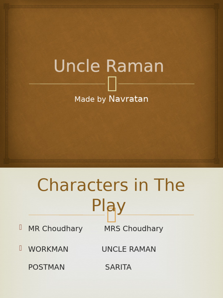 Uncle Raman | PDF