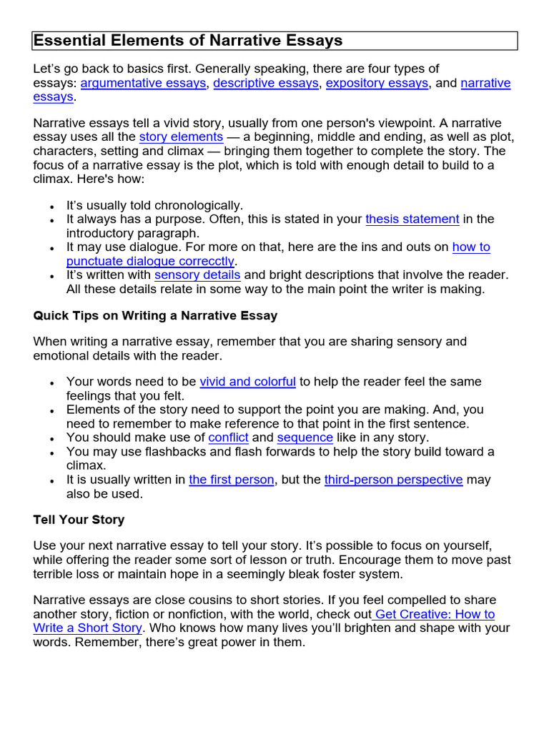 Narative Writing Examples From Students | PDF | Essays | Narrative