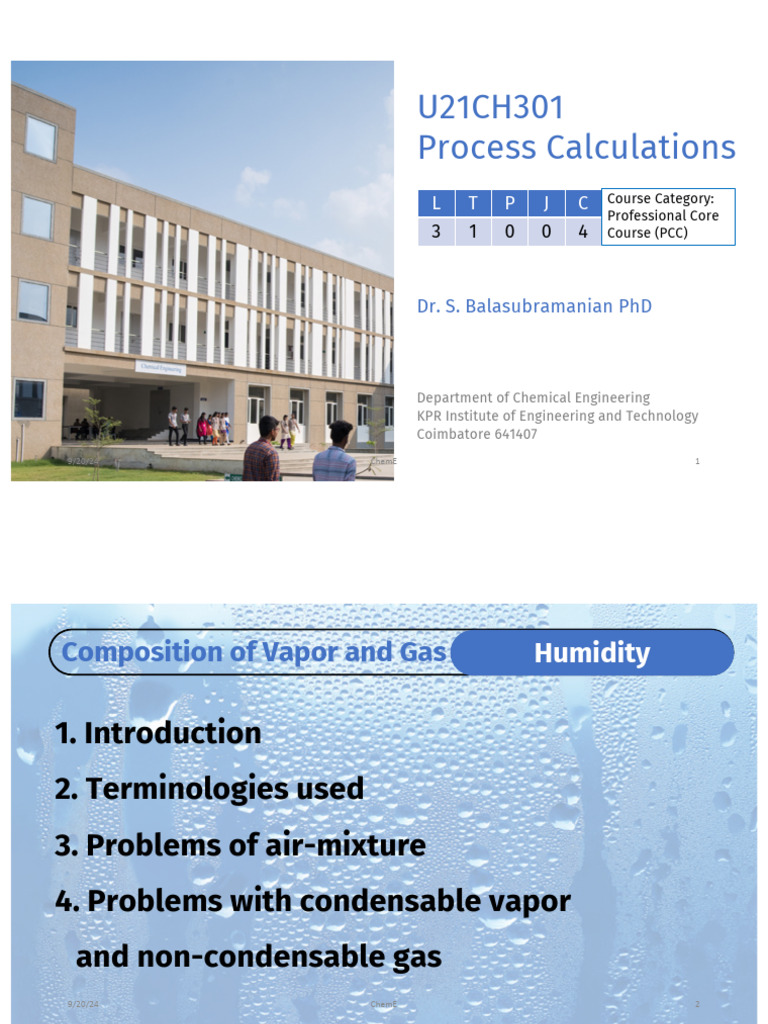 Humidity Calculations Part 1 | PDF | Humidity | Water Vapor