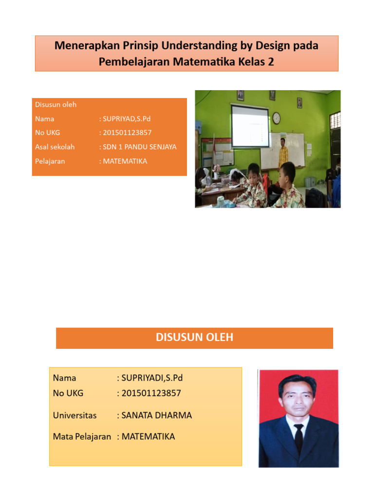 Menerapkan Prinsip Understanding by Design Pada Pembelajaran Matematika | PDF