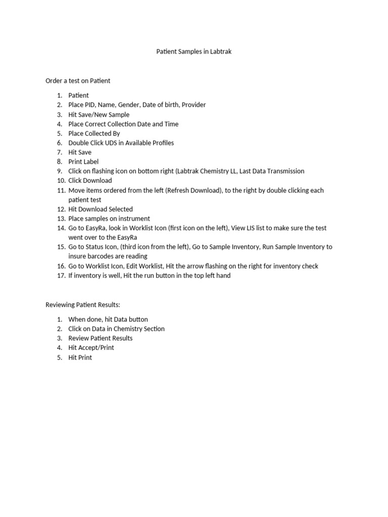 EasyRa Labtrak | PDF