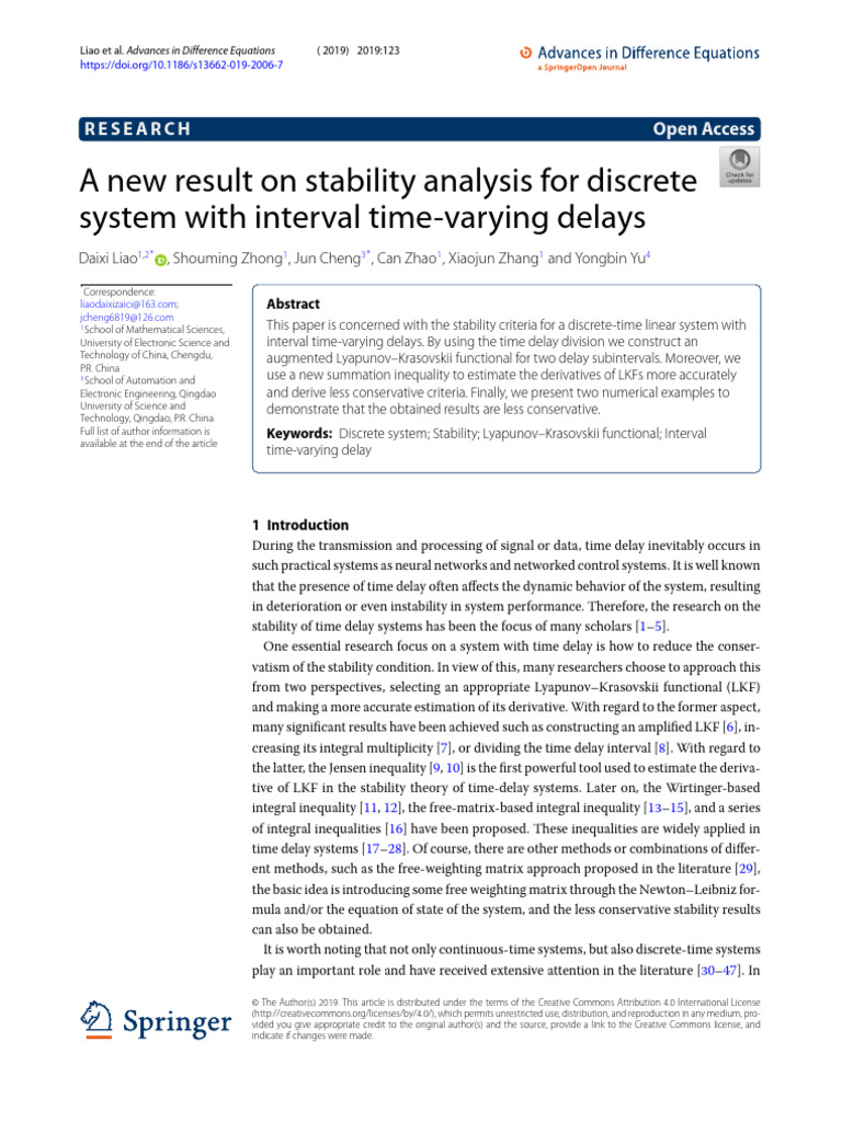 Discrete Systems Stability Analysis | PDF | Stability Theory | Matrix (Mathematics)