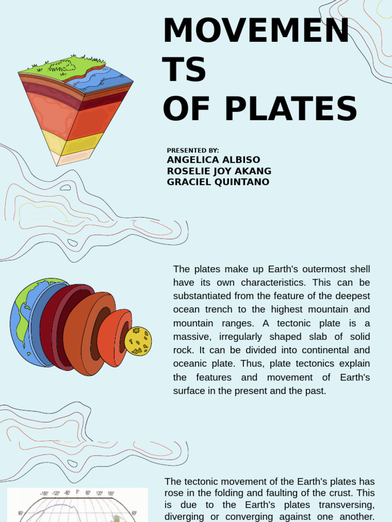 Movements of Plates - Albiso | PDF | Plate Tectonics | Earth Sciences