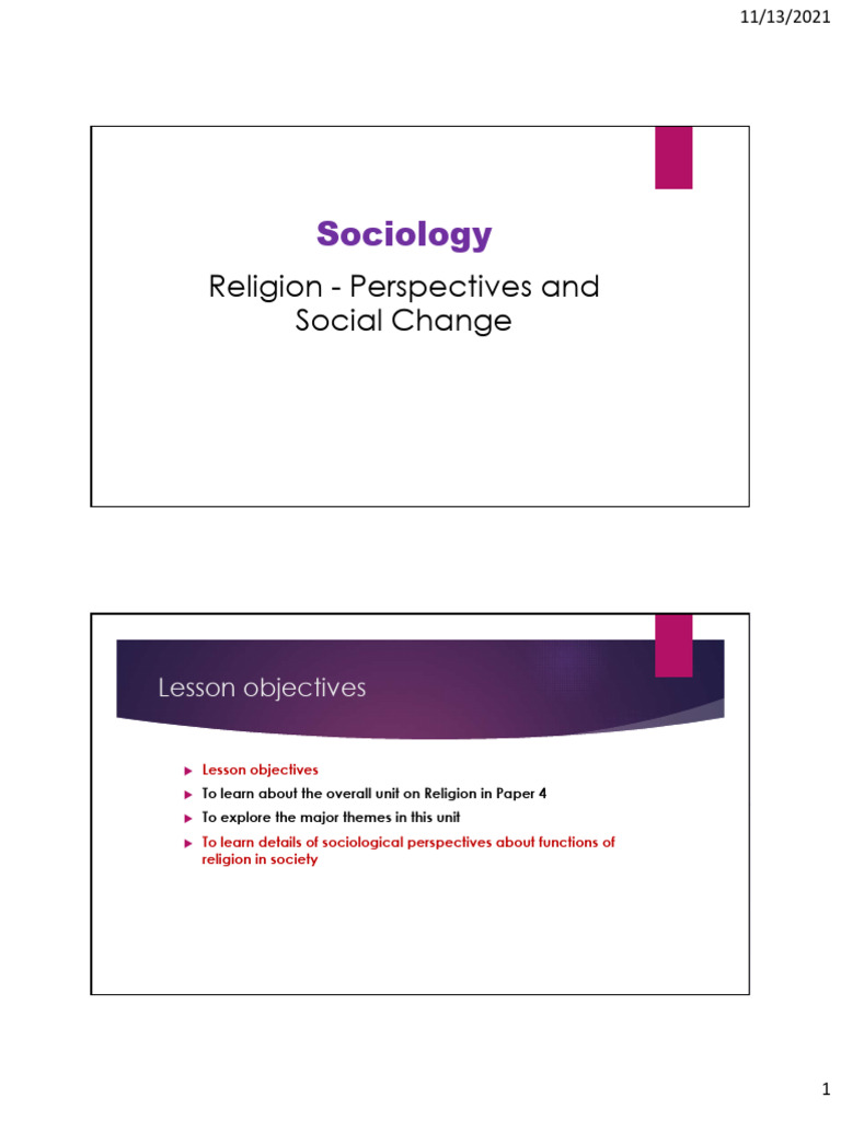 Sociology of Religion & Social Change | PDF | Feminism | Gender Studies