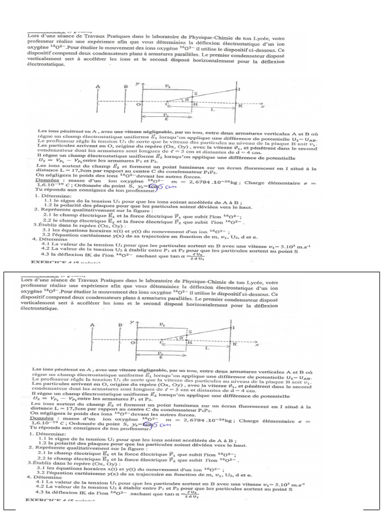 Exercice Champ E | PDF