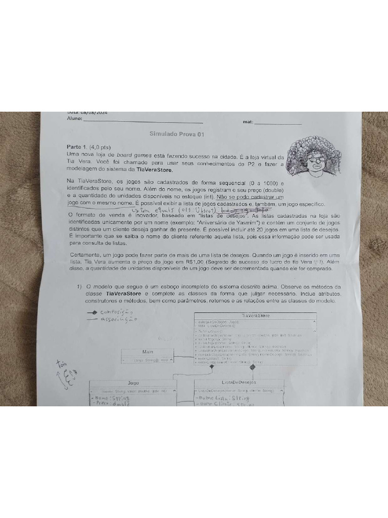 Simulado Da Prova 1 - P2 - 20241 | PDF