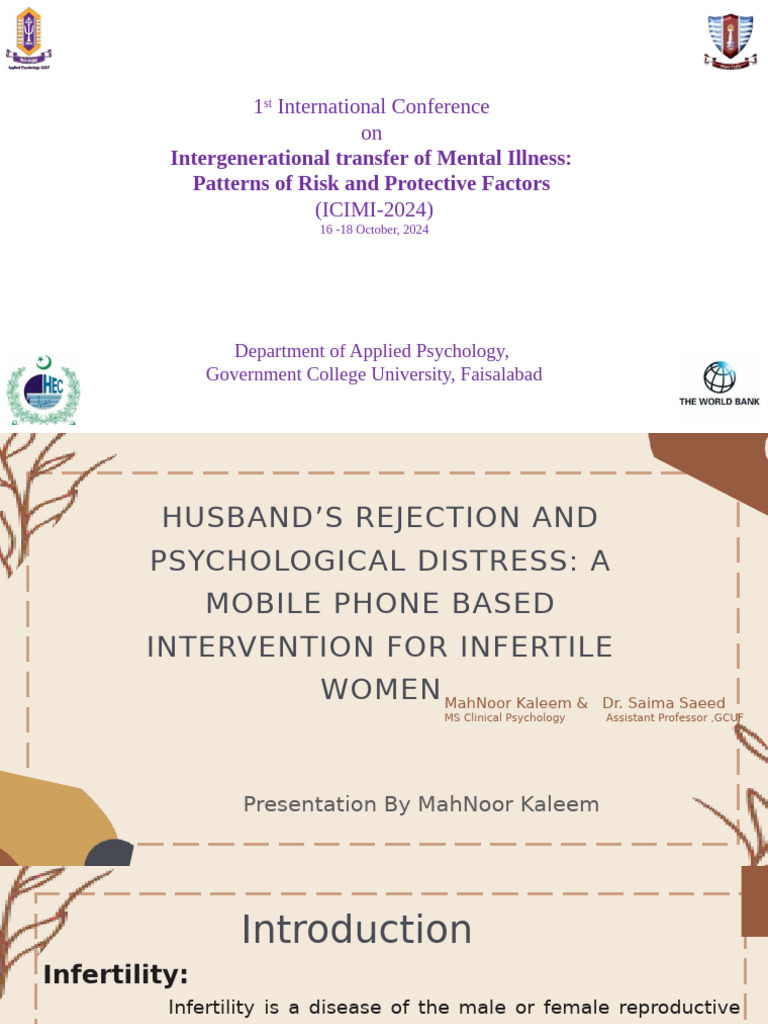 MahNoor 5 | PDF | Self Esteem | Infertility
