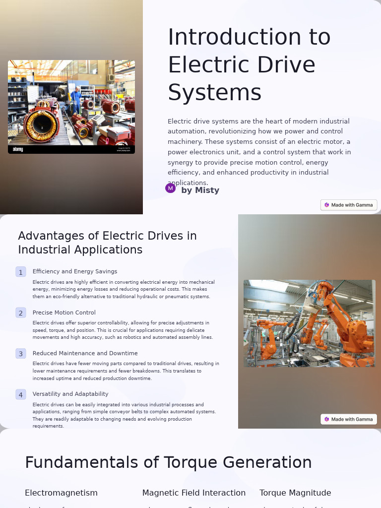 Introduction To Electric Drive Systems | PDF | Electric Motor ...