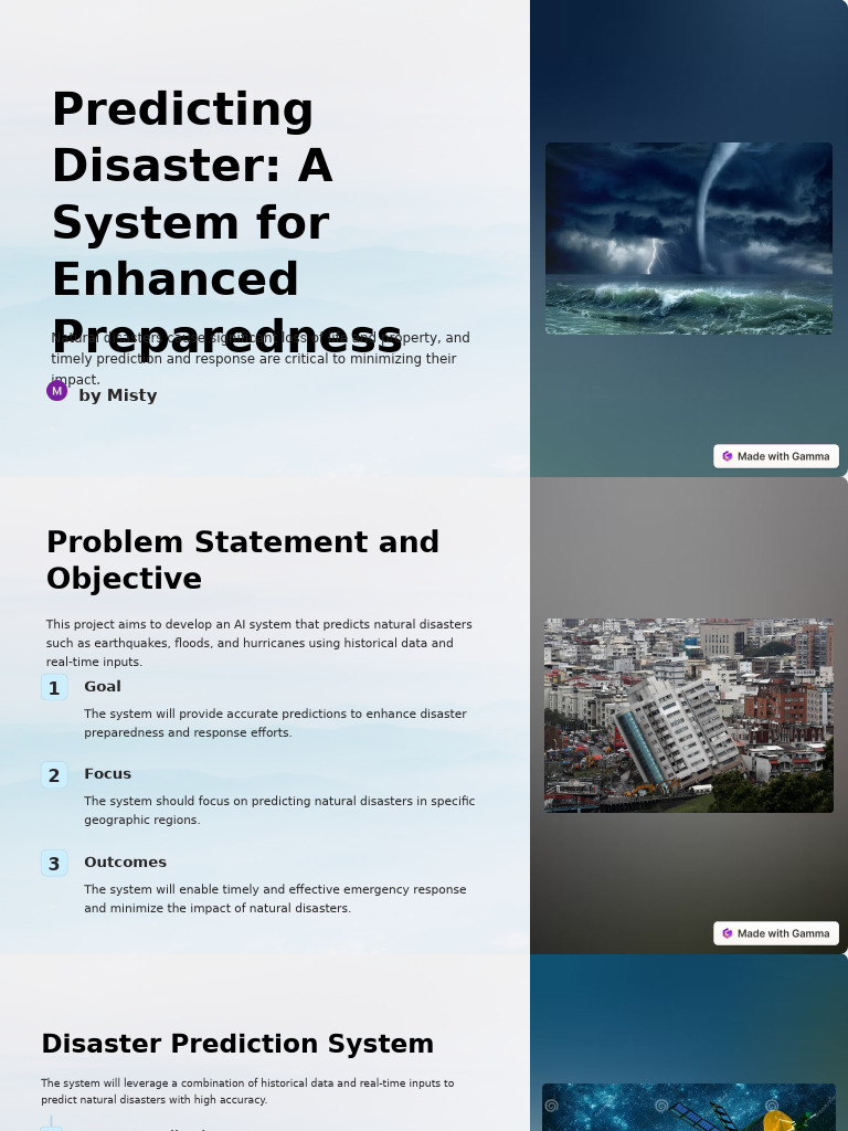 Predicting Disaster A System For Enhanced Preparedness | PDF | Machine ...